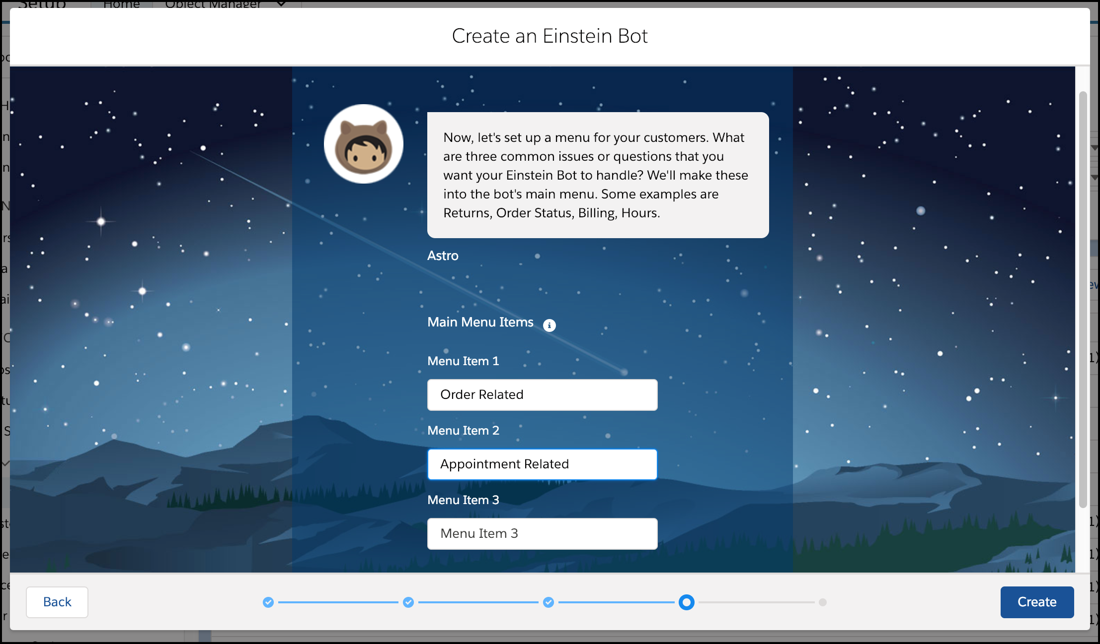 Set Up Your First Einstein Bot Einstein Bots Developer Cookbook
