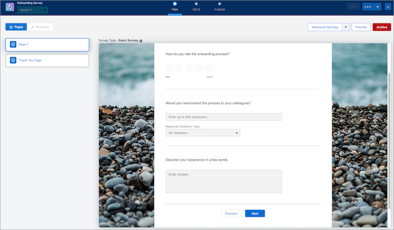 Survey Questionnaire Salesforce Feedback Management Developer Guide