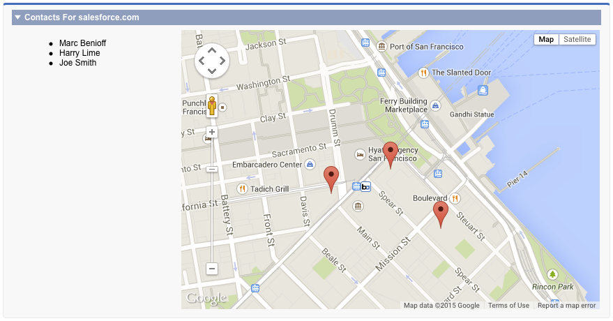 Adding Location Markers to a Map | Visualforce Developer Guide | Salesforce Developers