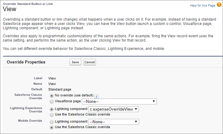 Override Standard Actions with Aura Components | Lightning Aura Components Developer Guide ...