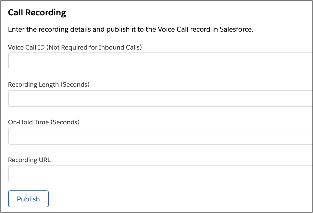 Call Recordings | Service Cloud Voice for Partner Telephony Developer ...